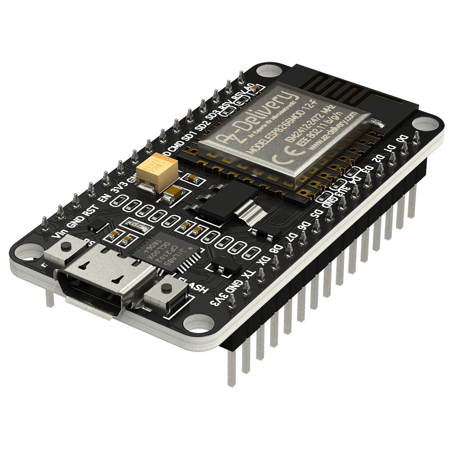 Nodemcu Lua Amica Módulo V2 Esp8266 Esp 12e Wifi Monarcatech